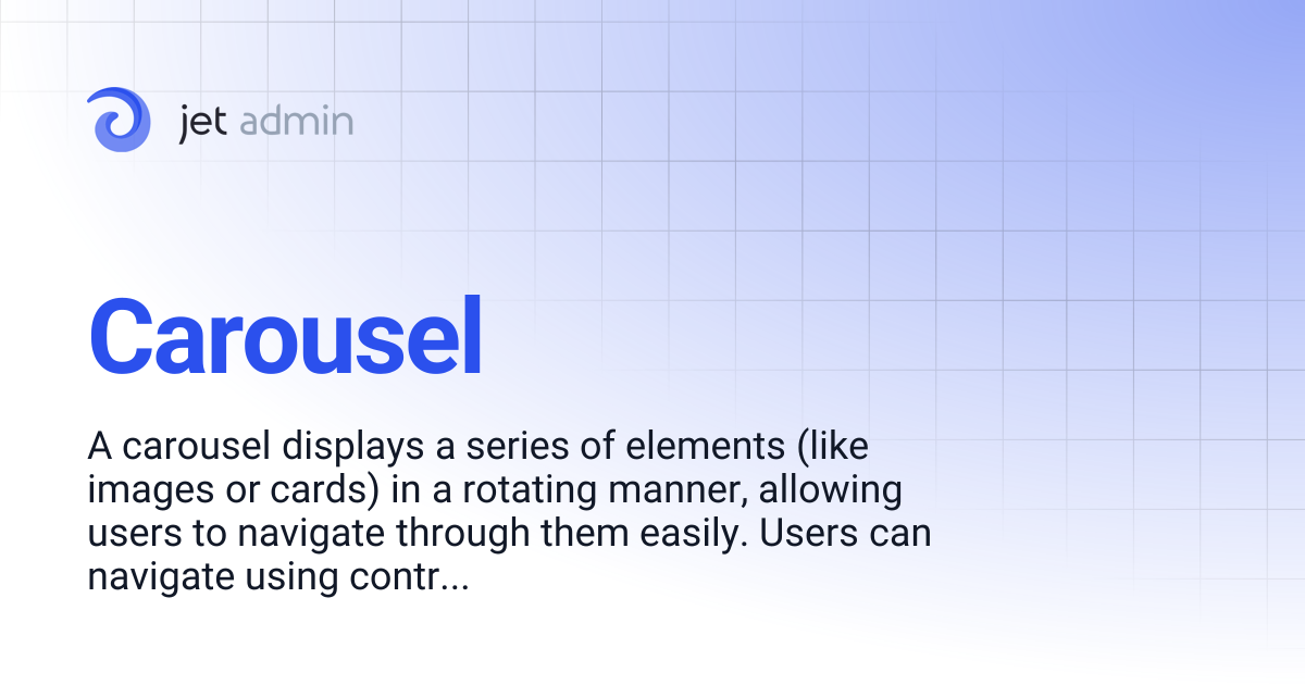 Carousel | User Guide