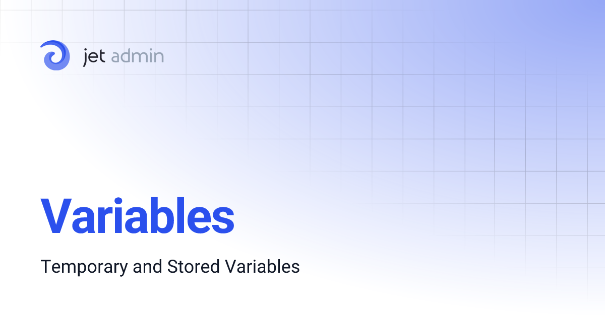 Variables | User Guide