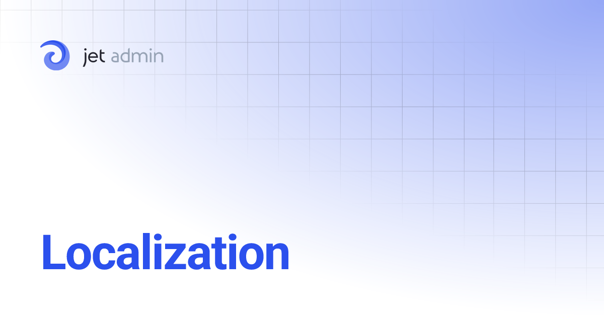 Localization | User Guide