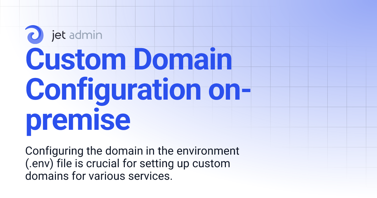 Custom Domain Configuration on-premise | User Guide