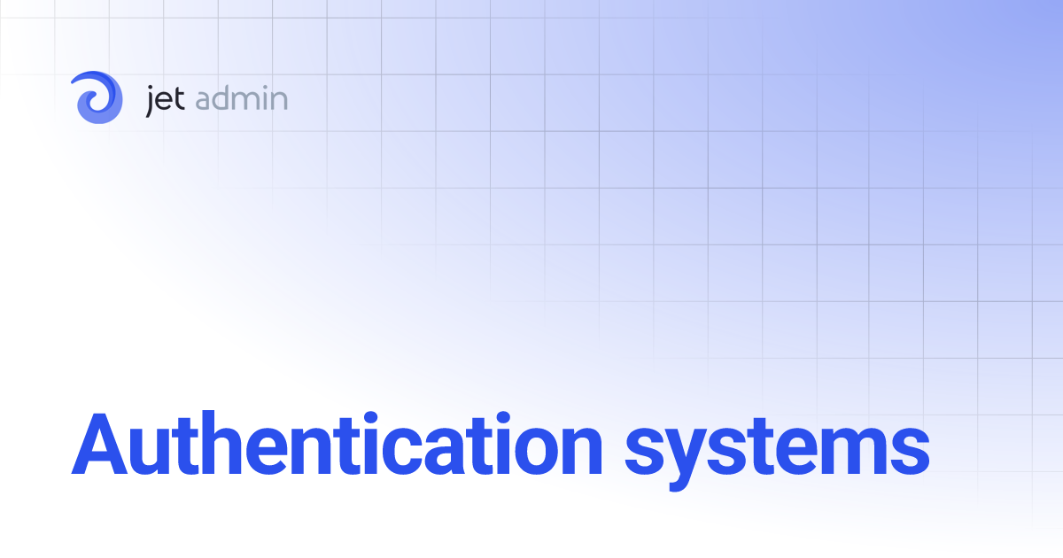 Authentication systems | User Guide