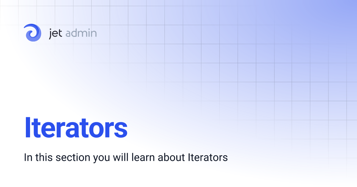 Iterators User Guide 8847